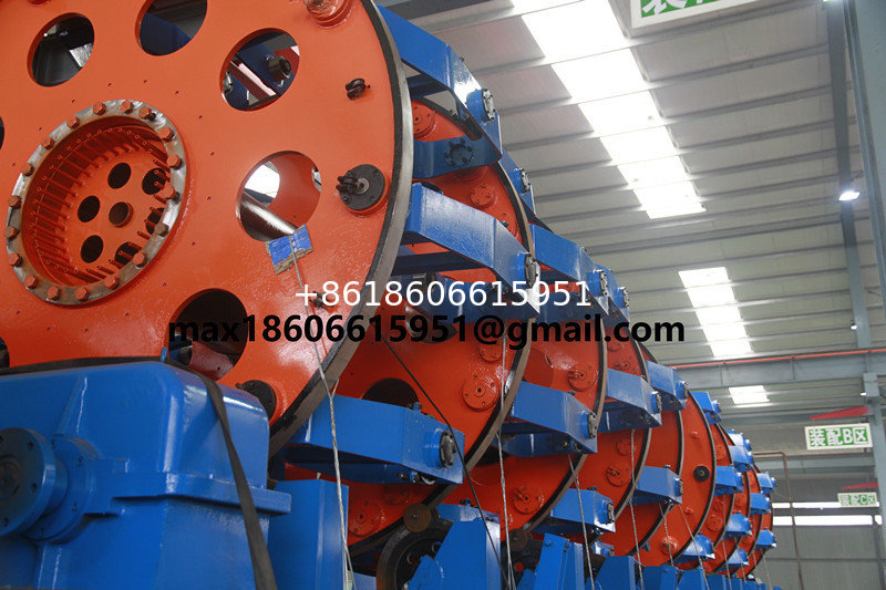 400/24+24 Steel Wire Armouring Machine 100% Back-twist Sun & Planetary Gear Device,Planetary type steel wire rope strand