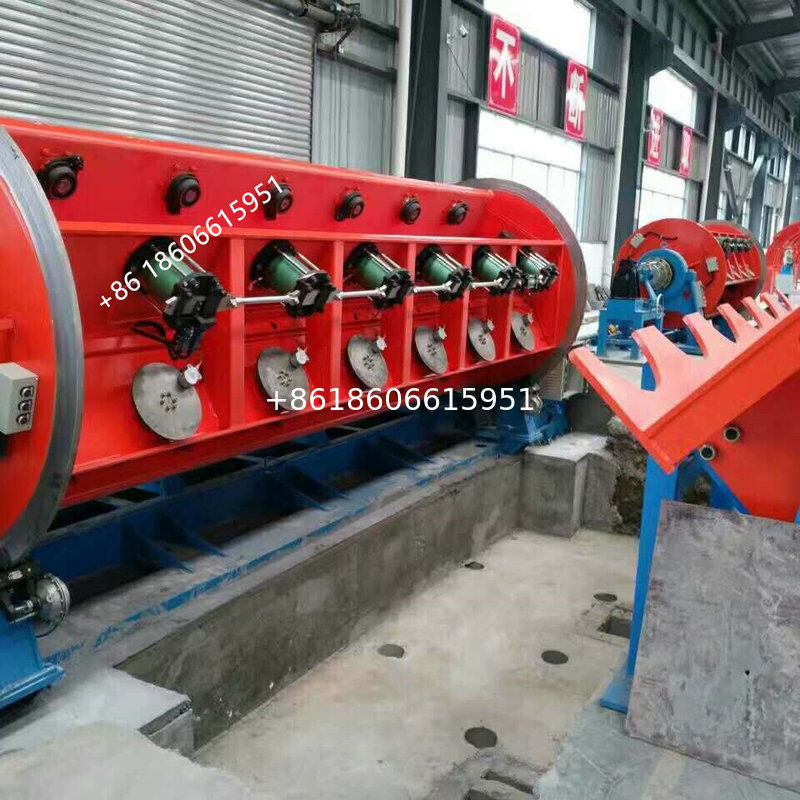 High quality and low price 630 19 Wire 1+6+12 Spool Rigid Strander With Gantry Take-up Separate Motor