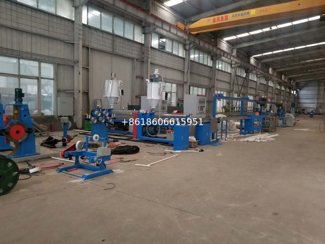 SJ90+60 Cable Extruder Production Line For  PVC, PE, PE, XLPE