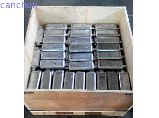 Purity 99.995% Zinc Sacrificial Anodes Uses Length 50-2000mm China Factory