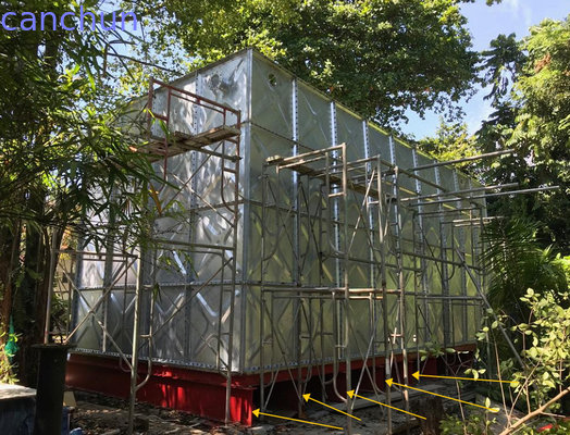 Bolted Galvanized Steel Panel Water Storage Tank Assembled HDG water tank