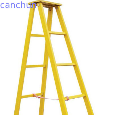 A shape ladder assemble by fiberglass square tube