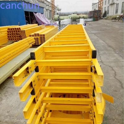 A shape double side extension ladder FRP/GRP Ladder