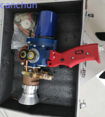 Arc spray gun for thermal spray wire nozzle assembly with arc spraying machine