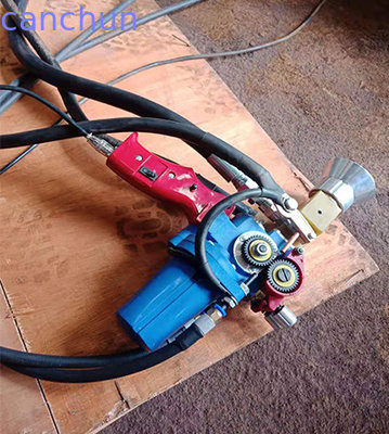 Arc spray gun for thermal spray wire nozzle assembly with arc spraying machine
