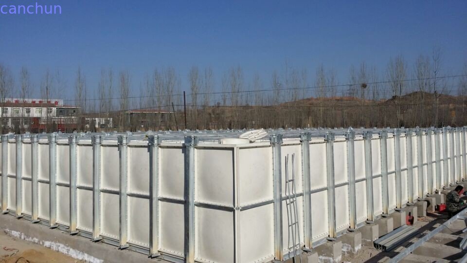 FRP/GRP Fiberglass SMC Water Tank High Strength Fiber Glass Treatment/ Drinking Water Tank Factory Direct Sales
