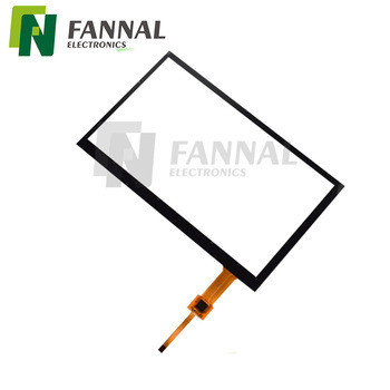 Black printing 7" capacitive touch screen Glass structure clear optically for industrial application