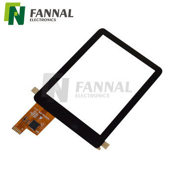 Factory wholesale best quality 3.5" capacitive touchscreen Customized with square shape and black printing