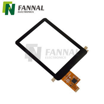 Factory wholesale best quality 3.5" capacitive touchscreen Customized with square shape and black printing