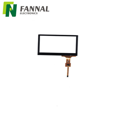 5" touchscreen capacitive multitouch overlay for industrial with black or customized color