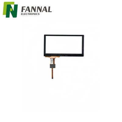 5" touchscreen capacitive multitouch overlay for industrial with black or customized color