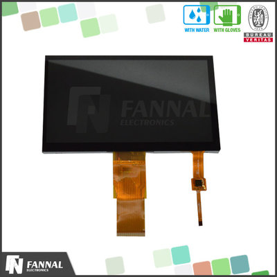 Industrial PDA 7 Inch Touch Panel With TTL / I2C Interface , 800x480 Resolution