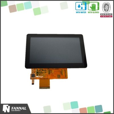 High Brightness 5" Sunlight Readable Touch Screen / Capacitive Touch Panels 250cd/m2