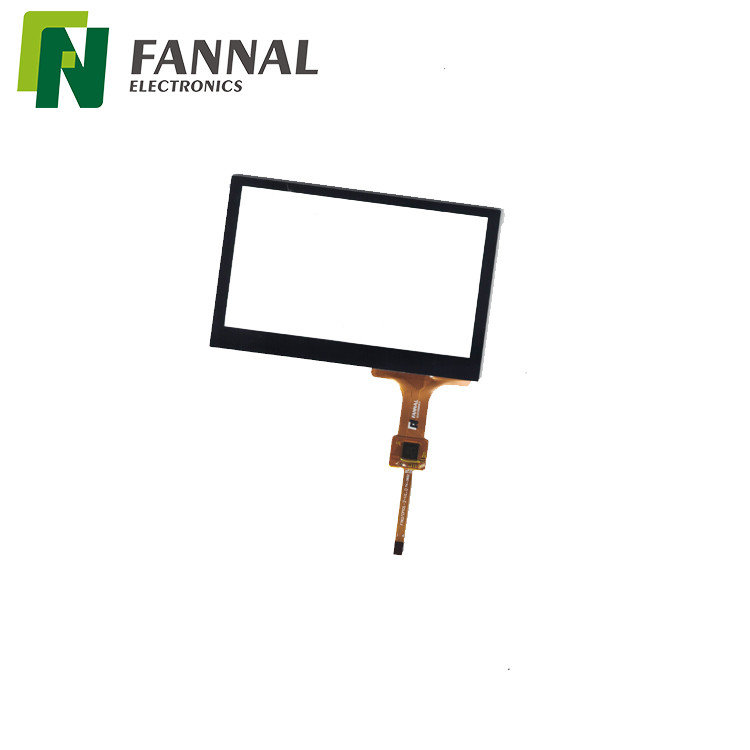 Outdoor application 4.3" capacitive touch Glass structure pcap touch glass with black borders