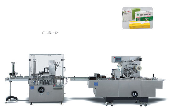 1.5Kw 380V Automatic Cartoning Machine , BOPP Film Overwrapping Equipment