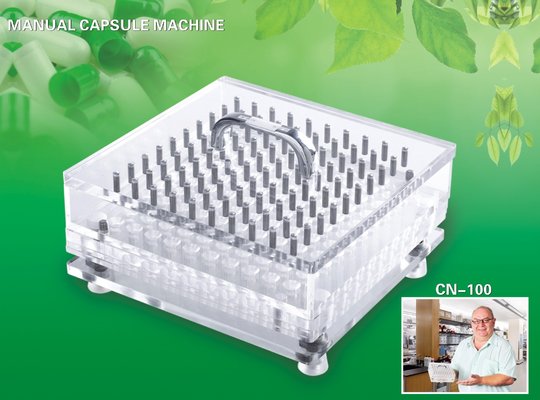 Custom 100 Capsule Filling Machine Size 2 Capsule Filler 1500-2000 Pcs/Hour