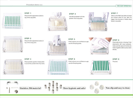 Laboratory Manual Capsule Filling Machine Size 5 Capsule Filler 50 Pcs/Time
