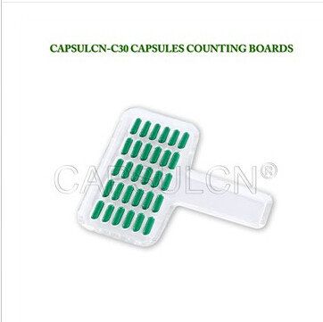 Acrylic 000# 00# 1# Manual Capsule Counter Board With 30 Holes