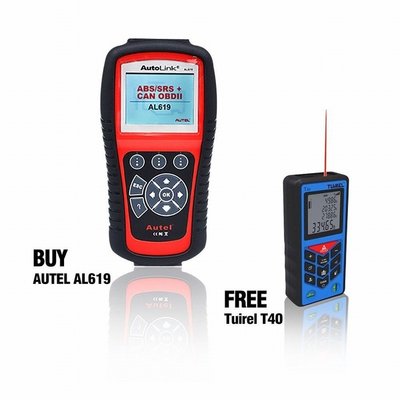 Original Hitachi Diagnostic Tool Autel AutoLink AL619 OBDII CAN ABS And SRS Update Online