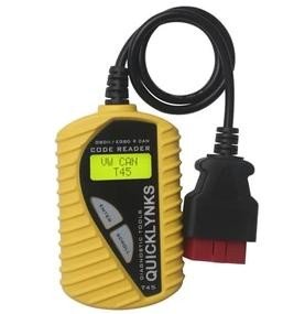 CAN OBD2 / EOBD VAG Universal Car Diagnostic Scanner T45 Multilingual With Backlit LCD 2-line