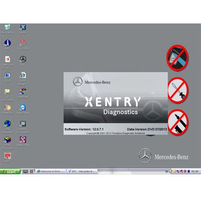 C3 / C4 Software Mercedes Star Diagnostic Tool V2013.7 Das T30 HDD