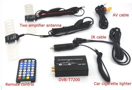 DVB-T7200 Car DVB-T TV box diversity 2 antenna MPEG2/MPEG4 H.264 STB