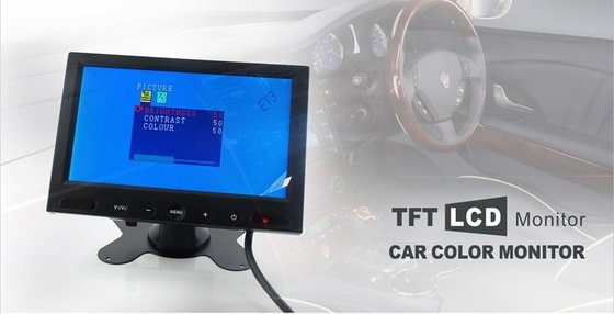 7 inch car LCD monitor with touch button LED backlight 12-24V input TM-7056