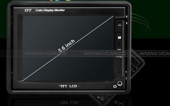 TM-564B 5.6 inch car monitor 12~24V input 2AV input for camera