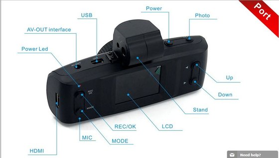 VCAN0798 1.5 inch Full HD 720P Car DVR Dash Camera With G-Sensor