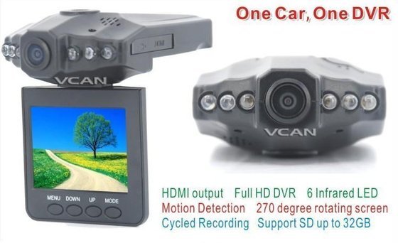 VCAN0014 Car HD DVR motion detection Cycle recorder for accident proof