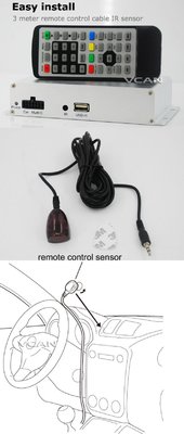 Car DVB-T2 USB HDMI HDTV tuner 2 active antenna high speed