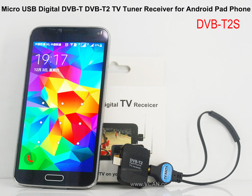 DVB-T2S Micro USB Digital DVB-T DVB-T2 TV Tuner Receiver for android pad