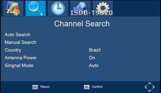 ISDB-T9820 Car ISDB-T Two tuner Two Antenna HD MPEG4 TV receiver for Brazil Peru Chile Costa Rica