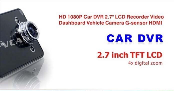 VCAN0833 Full HD 1080P digital car driving camera dash camera with 2.7 inch LCD display
