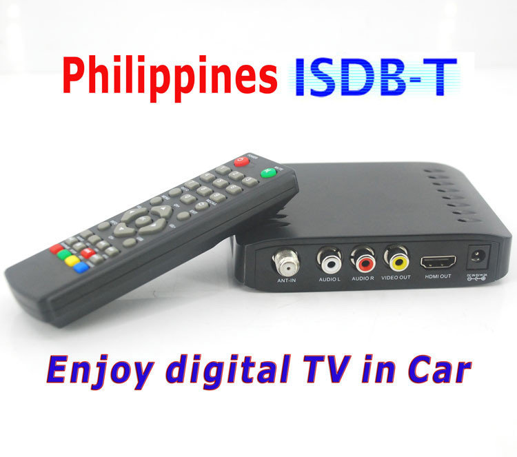 Philippines Car ISDB-T Philippines Digital TV Receiver black box MPEG4 HDMI USB PVR Remot