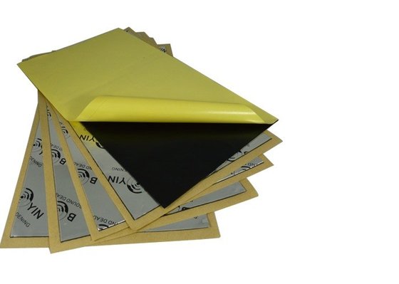 Black Butyl Silver Aluminum Foil Car Sound Deadening Foam For Noise Isolation , Multi Layers