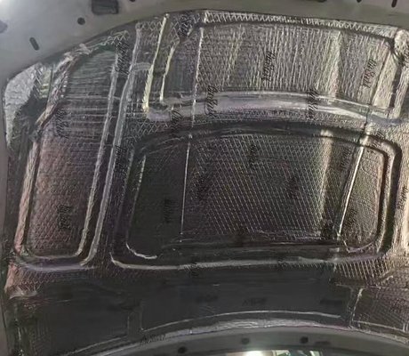 Reduce Engine Hood Sound Deadening Pad Block With 0.05mm Aluminum Foil