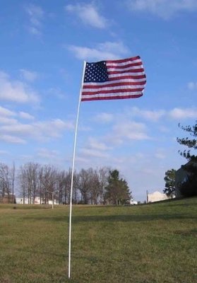 30FT telescoping fiberglass poles / Fiberglass flagpole in red blue yellow