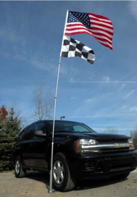 4 - section 16FT fiberglass flag pole replacement fiberglass poles