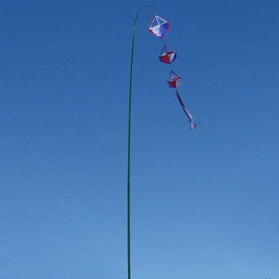Fiberglass windsock pole