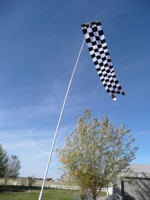 Fiberglass windsock pole