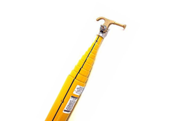 Retreactable 2 meter fiberglass hot stick electrical stick telescoping