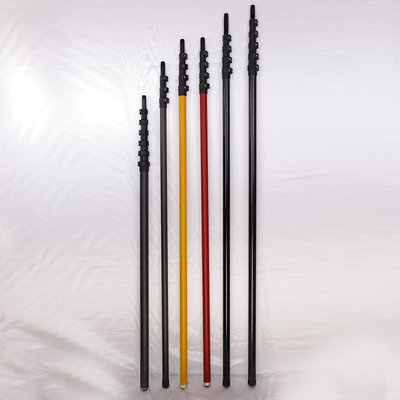 15m Square Telescopic Carbon Fiber Window Cleaning Poles Wear Resistance