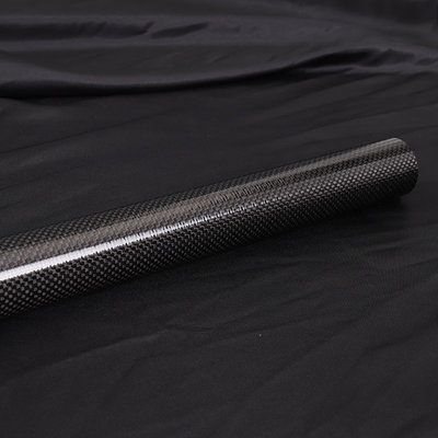 Customized Severs Flexible Carbon Fiber Pipe / 3K 45mm Carbon Fiber Round Tube