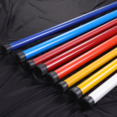 Solid High Pressure Fiberglass Round Tube 10mm Buffed Surface Blue Cone