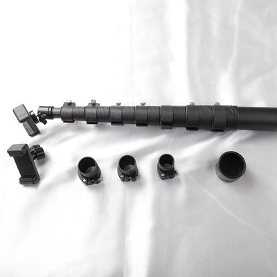 Hybrid 20FT Home Inspector Camera Pole , Outdoor Security Camera Pole 4 Sections