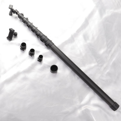 Extremely Light And Rigid Telescopic Pole Camera Inspection System For High Reach Inspection And Survey