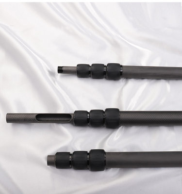 Microphone 10 Ft Telescoping Pole , Extendable Carbon Fiber Boom Pole