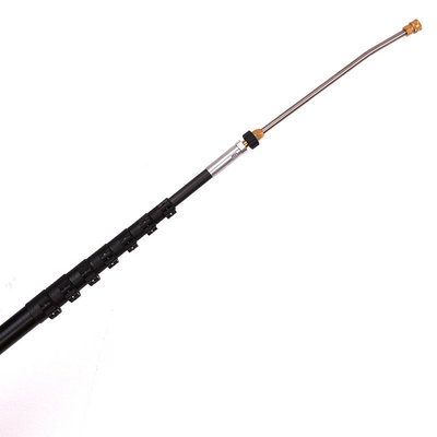 Long Reach 55ft Telescoping Poles With High Pressure Cleaning Systems