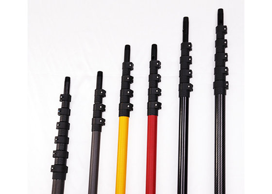 Crush Resistant Carbon Fiber Telescopic Pole For Solar Cleaning Pole